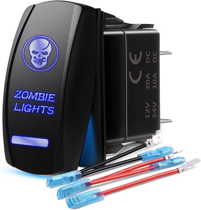 Original MICTUNING MIC-LSK1 Zombie Lights Symbol Rocker Switch On-Off ...