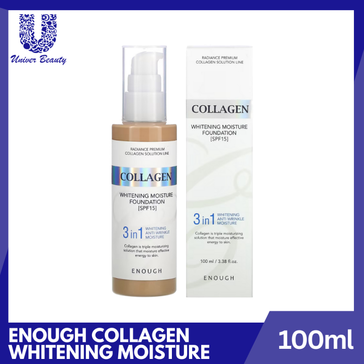 3IN1 ENOUGH COLLAGEN WHITENING MOISTURE FOUNDATION SPF15 | Lazada PH
