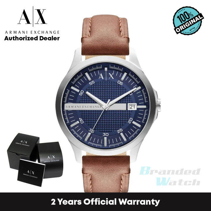 [Official Warranty] Armani Exchange AX2133 Men's Three-Hand Date Brown ...