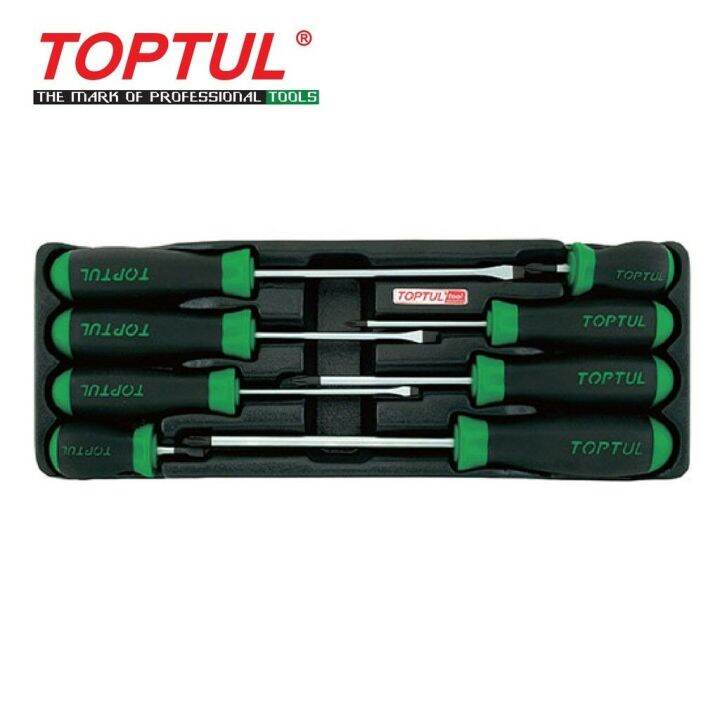 TOPTUL 8pcs Slotted & Phillips Screwdriver Set GAAT0805 | Lazada