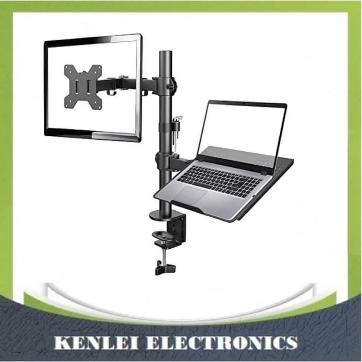 laptop stand adjustable with fan KENLEI DUAL MONITOR MOUNT BRACKET C ...