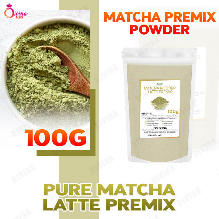 Matcha Powder LATTE PREMIX 100g, Body Detox, Antioxidant, Boost ...