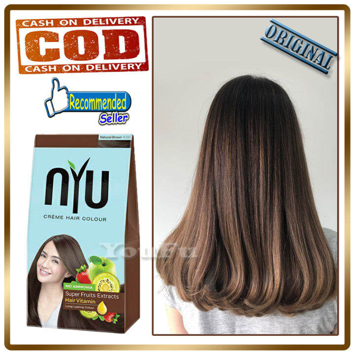 Semir Rambut Nyu 100% Original Premium Quality Pewarna Rambut Permanen ...