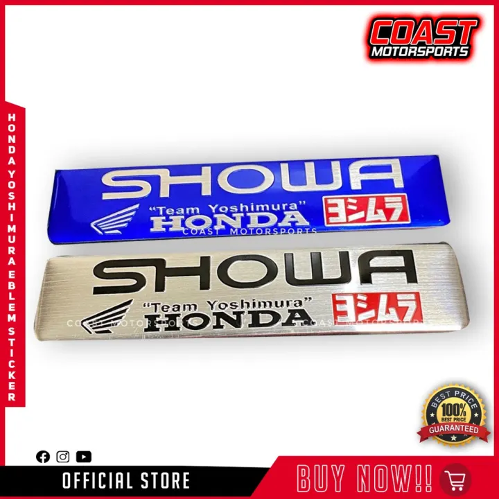 Showa Honda Yoshimura emblem Sticker decals Aluminum | Lazada PH Showa Honda Yoshimura emblem Sticker decals Aluminum | Lazada PH