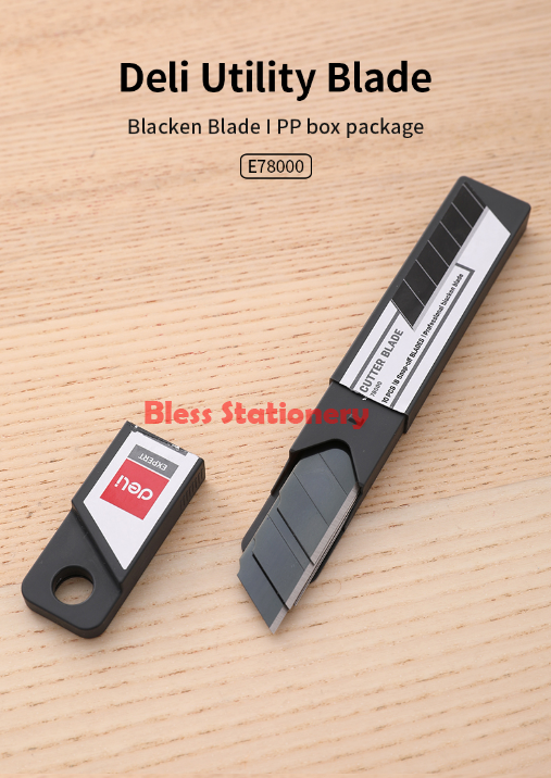 isi cutter BESAR hitam DELI isi ulang cuter BESAR hitam Black cutter ...