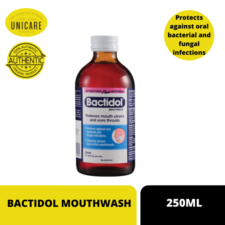 BACTIDOL MOUTHWASH 250ML | Lazada