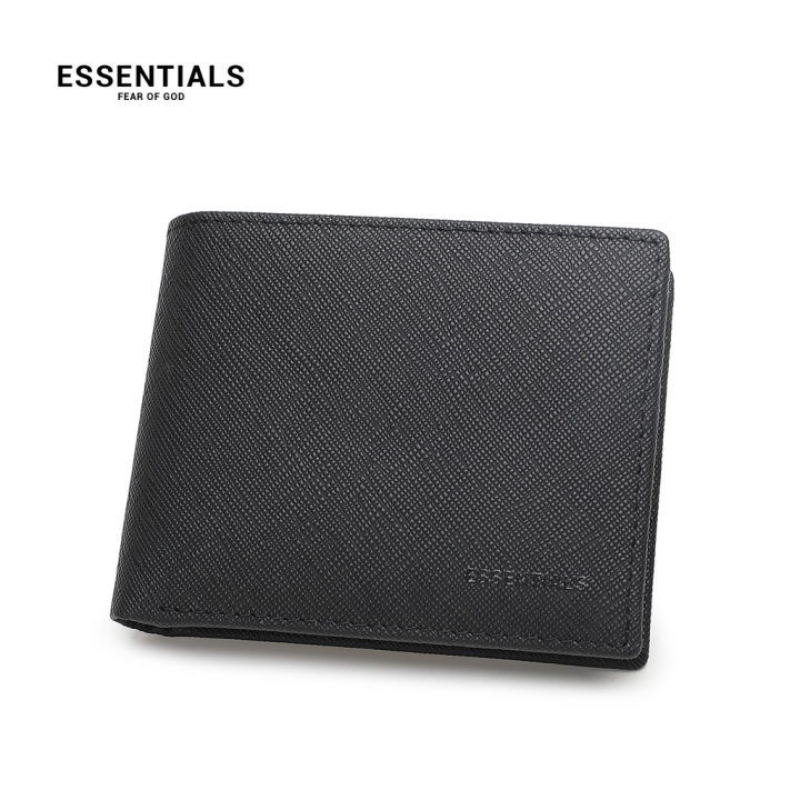 ESSENTIALS Genuine Leather RFID Bifold With Extra Card Slot - Black ESMW-21001-08G04-01 | Lazada PH