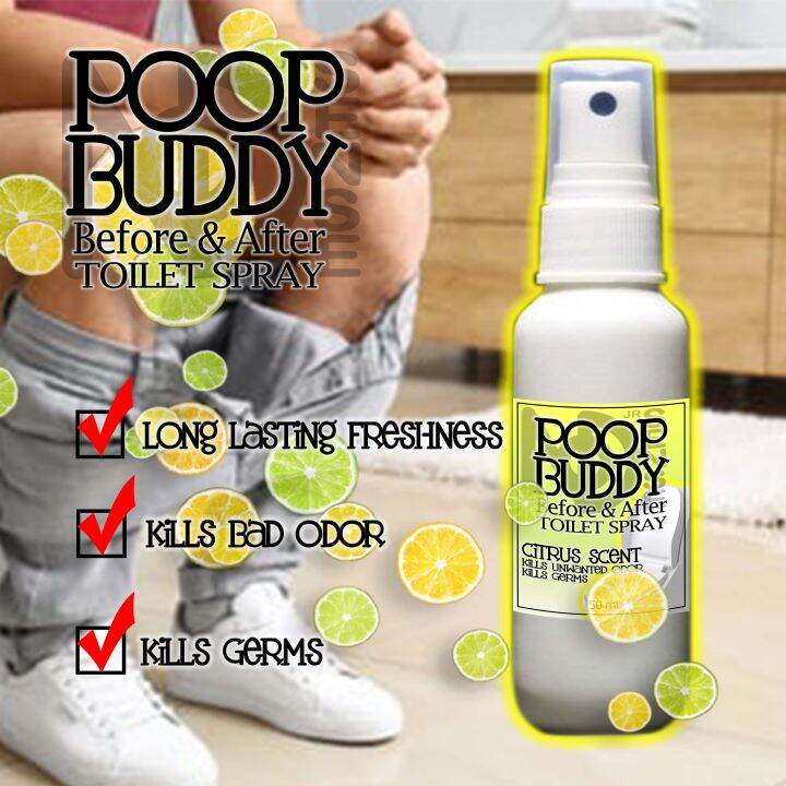 Poop Buddy Toilet Spray 50ml - Citrus Scent | Lazada PH