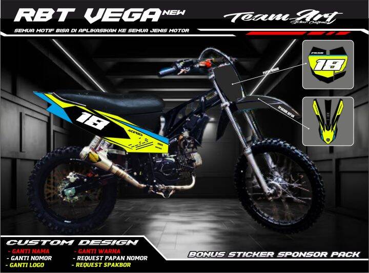 DECAL STIKER RBT VEGA NEW CUSTOM | Lazada Indonesia