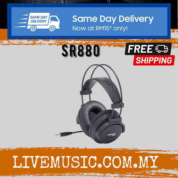 Samson SR880 Closed-Back Studio Headphones (SR-880/SR 880) | Lazada