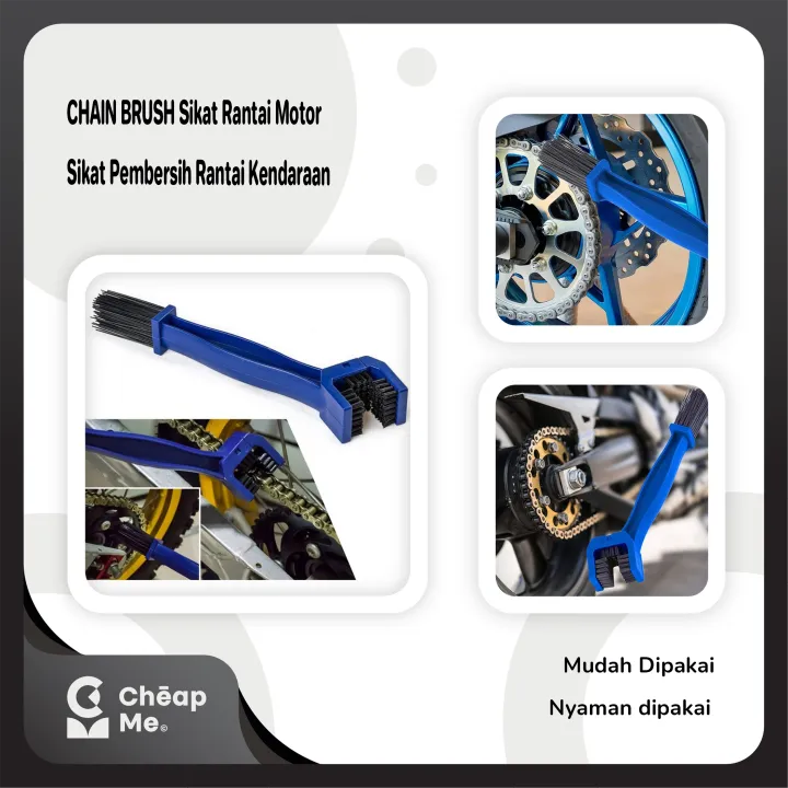 Sikat Rantai Motor Sepeda / Pembersih Rantai Kendaraan Debu Kotoran ...