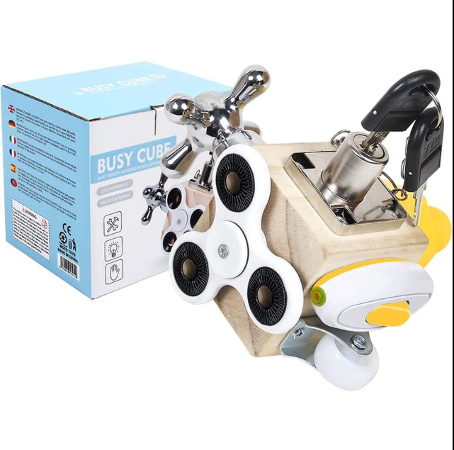 Better Buys Busy Block Montessori Unlock Toy Essential Educational ...