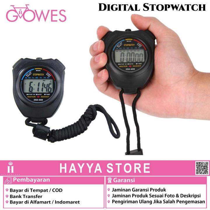 Stopwatch Jam Penghitung Waktu Lari dan Balapan Dengan LCD dengan Strap ... Stopwatch Jam Penghitung Waktu Lari dan Balapan Dengan LCD dengan Strap ...