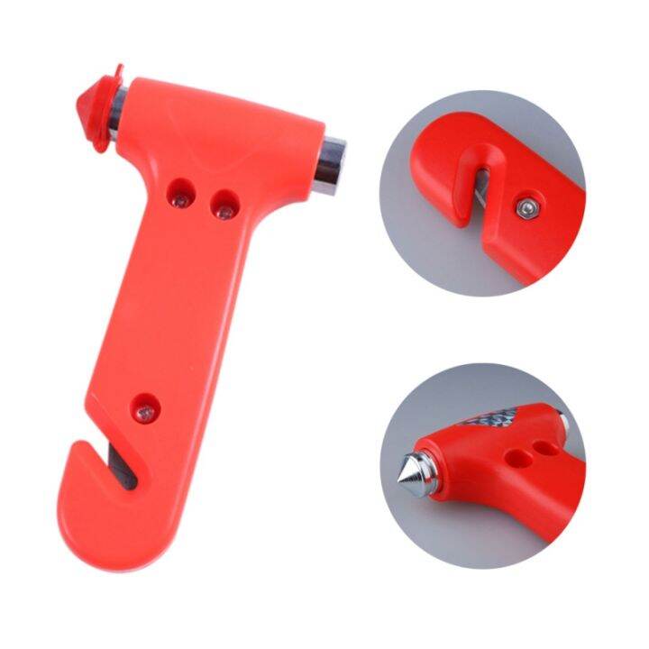 1x Mini 2 in 1 Car Safety Hammer Life Saving Escape Emergency Hammer Seat Belt Cutter Window ...