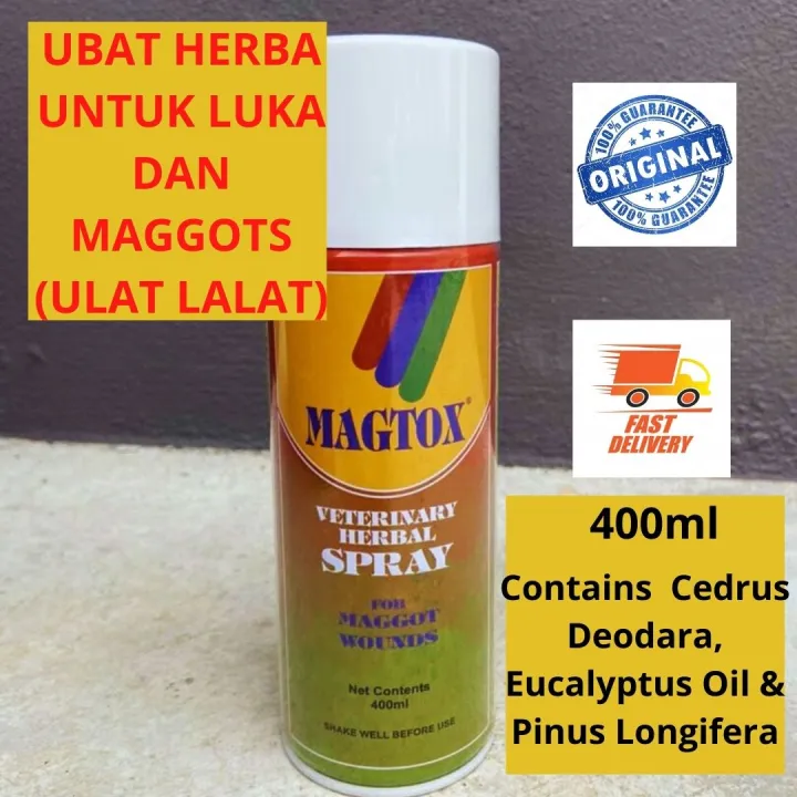 Magtox Veterinary Herbal Spray for Maggot Wounds (400ml) | Lazada
