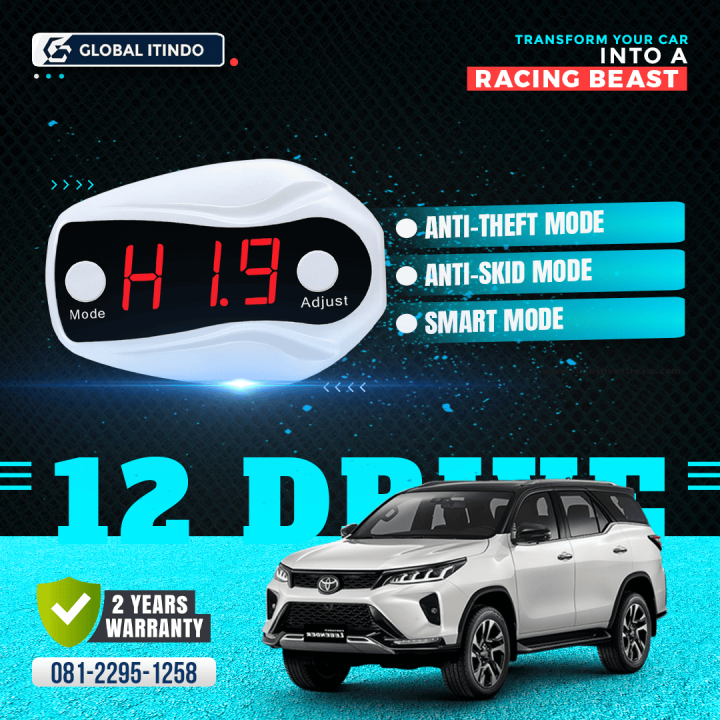 9 DRIVE TOYOTA FORTUNER GR SPORT 2.8 PIGGYBACK THROTTLE CONTROLLER S5 ...