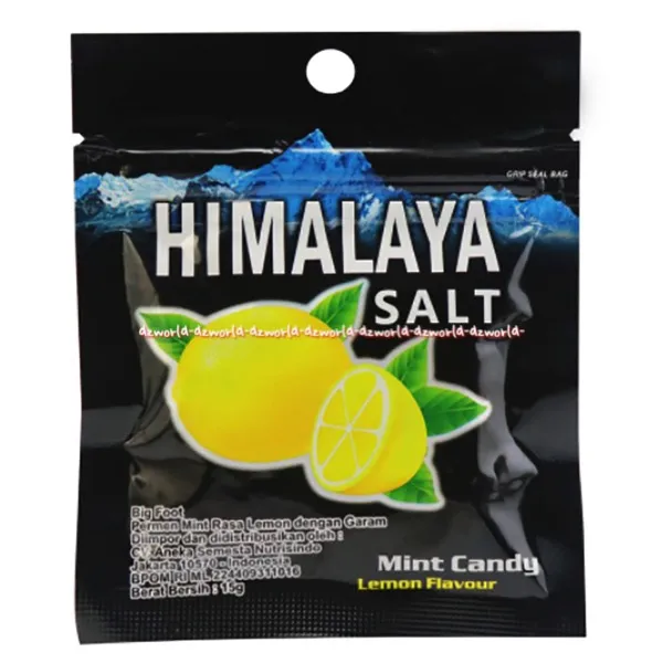 Himalaya Salt Mint Candy 15gr Lemon Flavour Permen Mint Rasa Jeruk ...