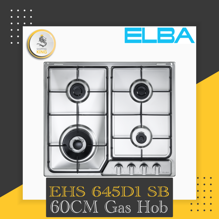ELBA - 4 Burners Stainless Steel Gas Hob, 60cm - EHS 645D1 SB | Lazada ...