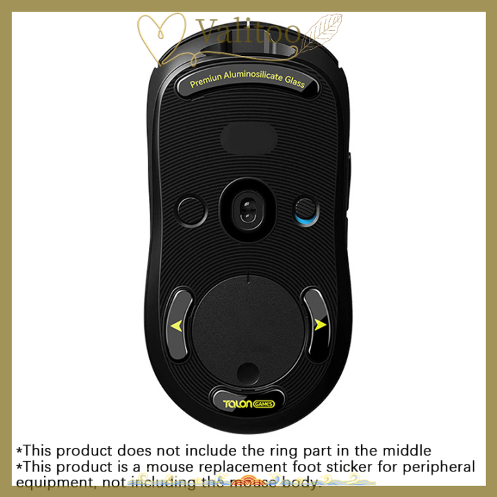 [Valitoo] 1Set New Glass Mouse Skates Stickers Glide Feet Pads Mouse ...