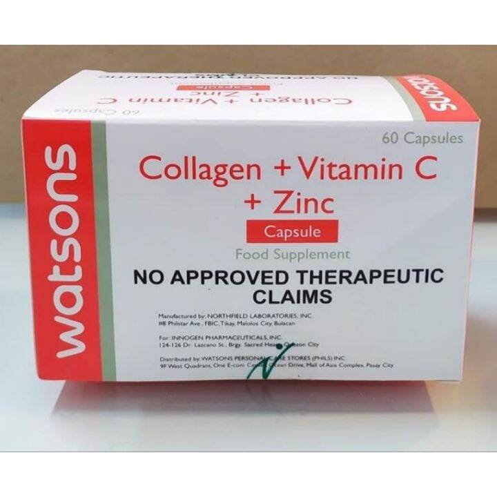 Watsons Collagen Zinc Vit C Capsule | Lazada PH