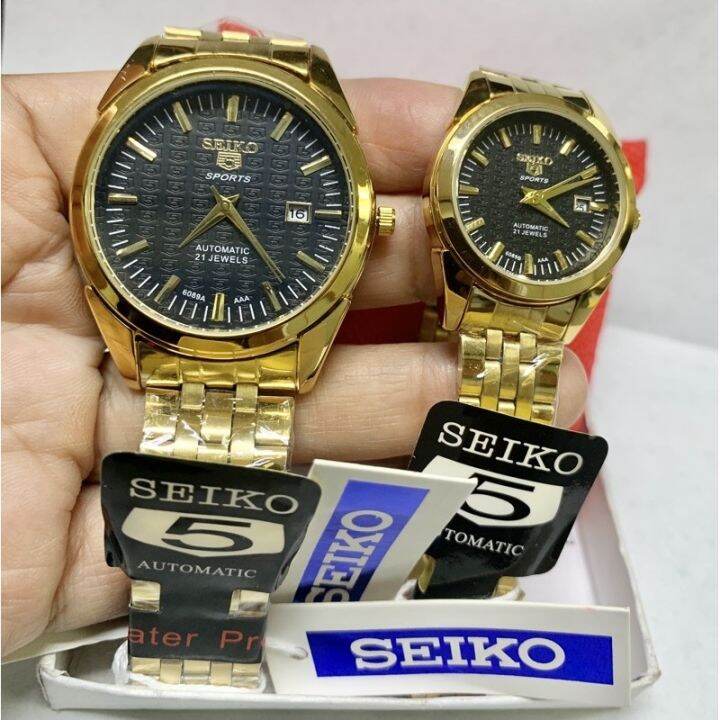 Seiko 5 Couple Automatic hand movement watch 2pcs | Lazada PH