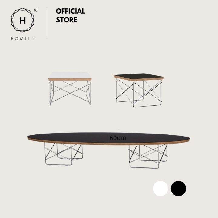 Homlly Eames Elliptical Coffee Table | Lazada Singapore