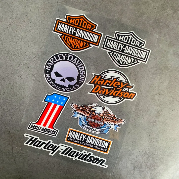 Motorcycle Stickers Harley Logo LOGO Body Scratches Block Car Stickers ...