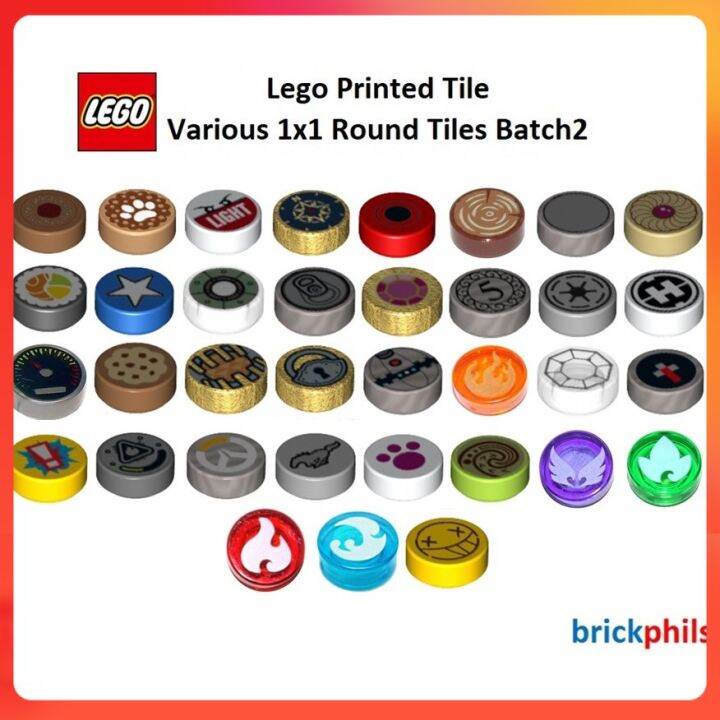 Lego Printed Tile - Various 1x1 Round Tiles Batch2 | Lazada PH