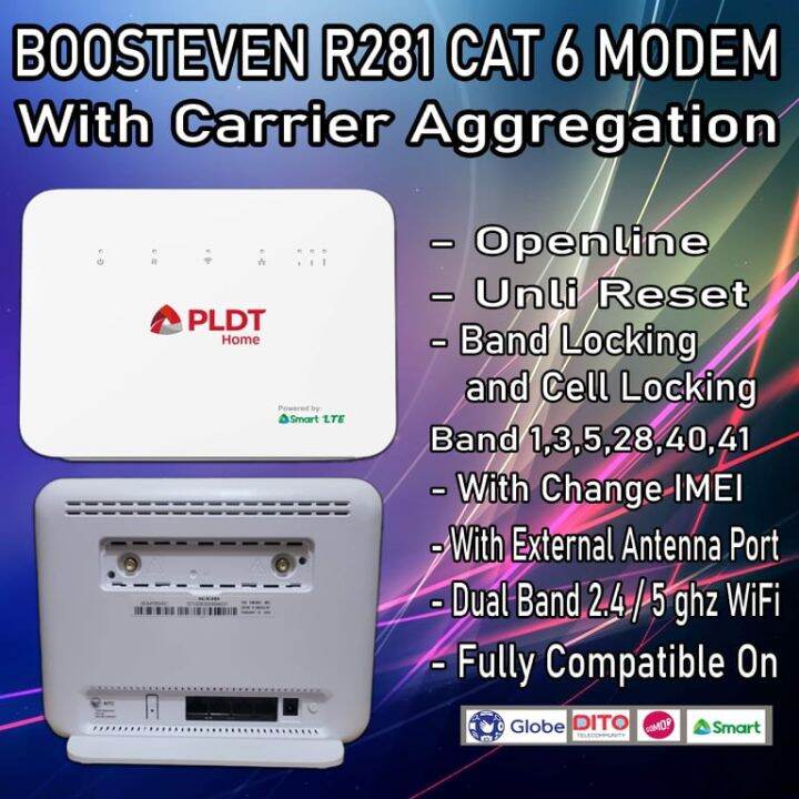 OPENLINE BOOSTEVEN R281 SMARTBRO/PLDT HOME PREPAID WIFI (BRAND NEW) | Lazada PH
