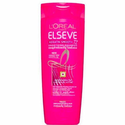 Shampoo, LOreal Paris Elseve Keratin Smooth 72H Shampoo 330ml Anti ...