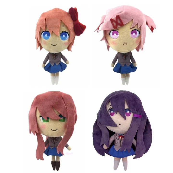 20cm Game Doki Doki Literature Club Stuff Plush Toy DDLC Monika Natsuki Sayori Yuri Stuffed ...