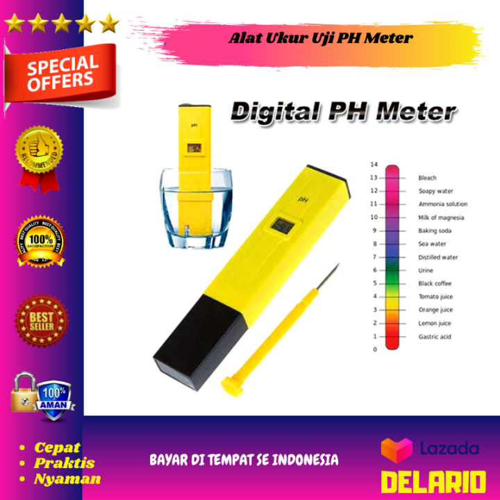 Alat Ukur Digital Uji PH Meter Tester Pen Air Minum - Akuarium / Alat ...