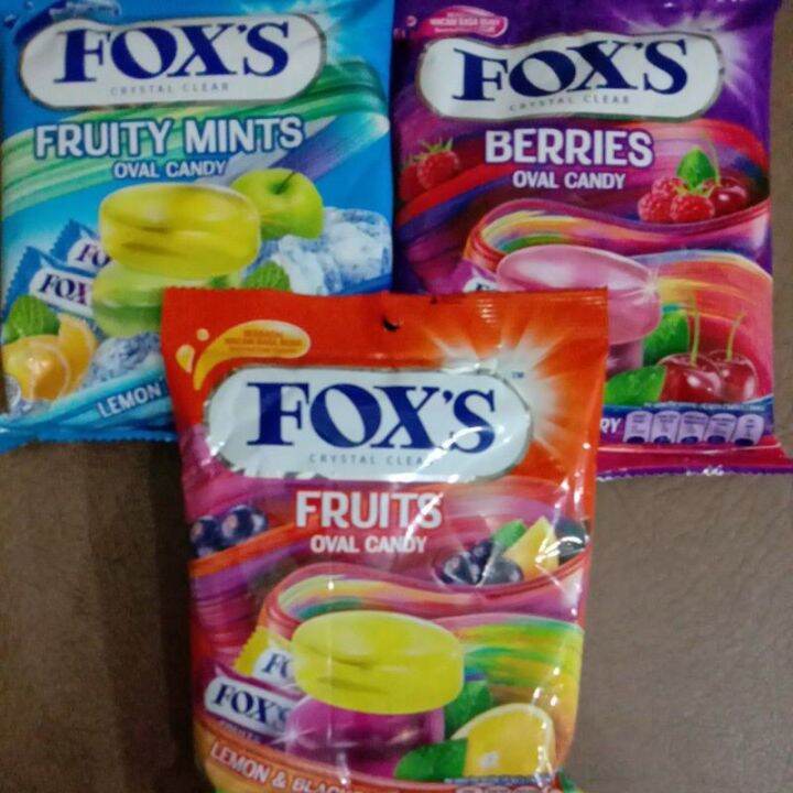 PERMEN FOX'S FOXS FOX CRYSTAL CLEAR FRUITS BAG 90GR | Lazada Indonesia