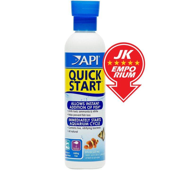 API Quick Start 237ml 473ml Aquarium Nitrifying PSB Beneficial Bacteria Bio Biological Filter ...