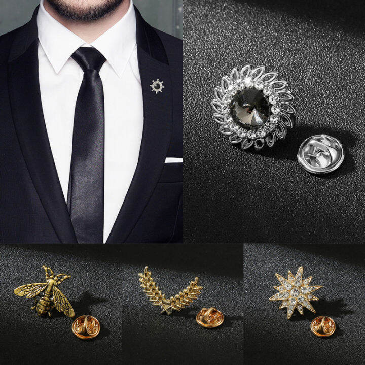 Brooch Men's Korean Accessories Hipster Badge Accessories Suit Rudder ...
