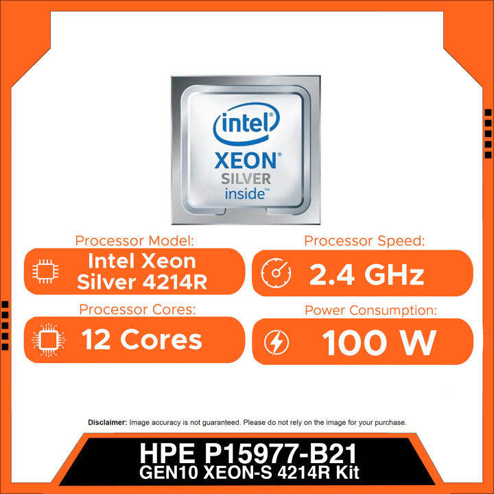 Hewlett Packard Enterprise HPE DL360 Gen10 Xeon-S 4214R Kit - P15977 ...