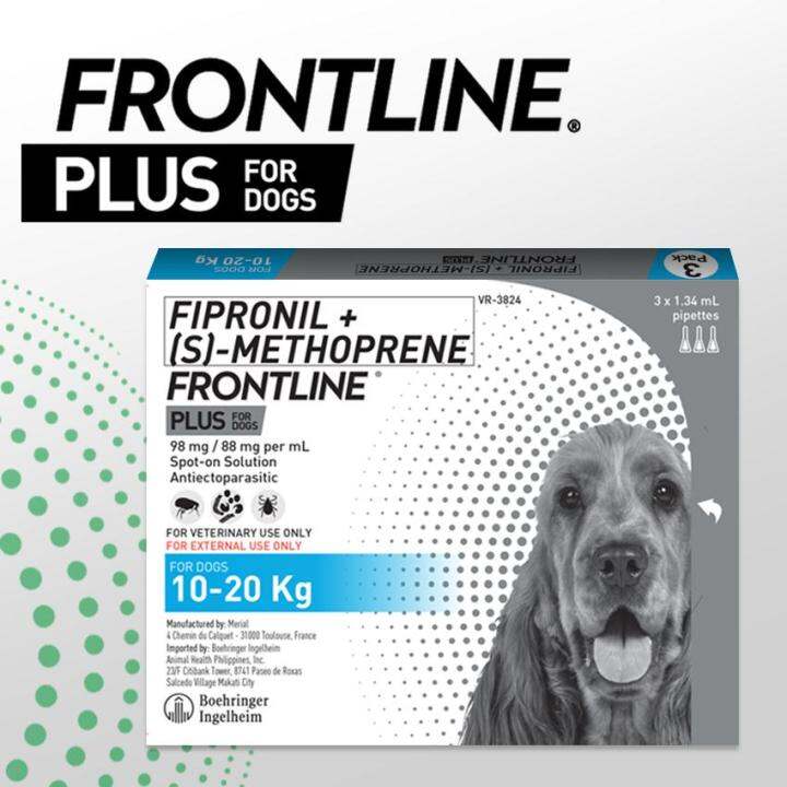 FRONTLINE PLUS FOR DOGS 10 TO 20 KG | Lazada PH