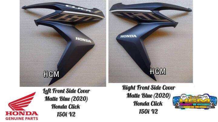 LEFT/RIGHT FRONT SIDE COVER MATTE BLUE HONDA CLICK 150i V2 | 64600-K59 ...