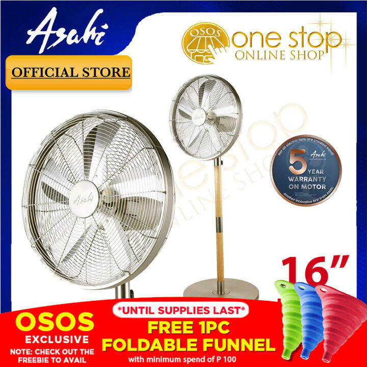 Asahi Original Asahi Retro Jet Wood Stand Fan 16" Asahi Electric Fan JF ...