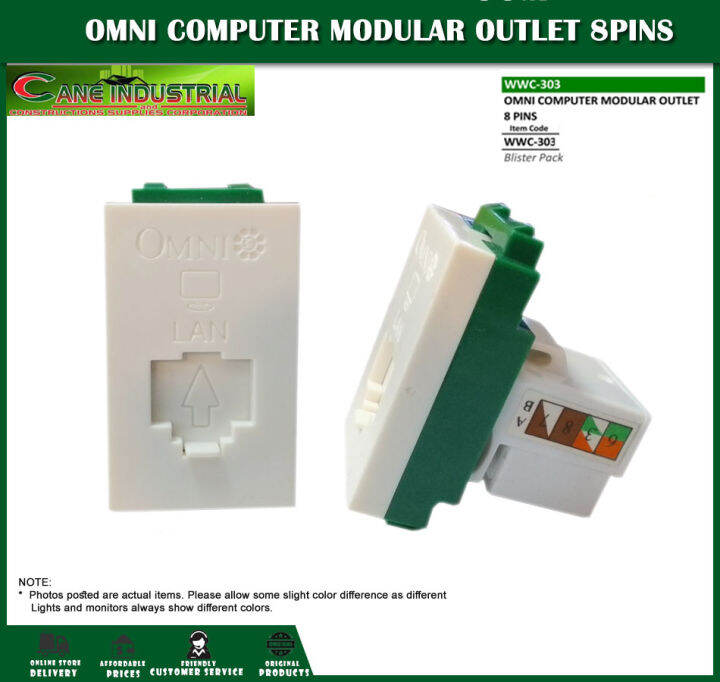 Omni computer modular outlet 8Pins | Lazada PH