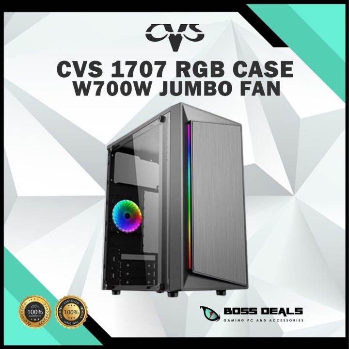 CVS 1707 RGB Mini ATX Case PC Case with 700w PSU | Lazada PH