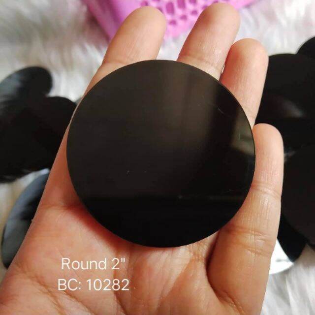 Round Acrylic Base Black for DIY clay standee | Round Acrylic stand ...