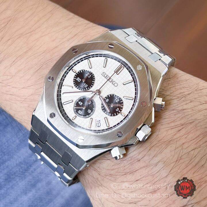 Seiko Modified AP Panda Chronograph with Quartz Movement Sapphire Glass ...