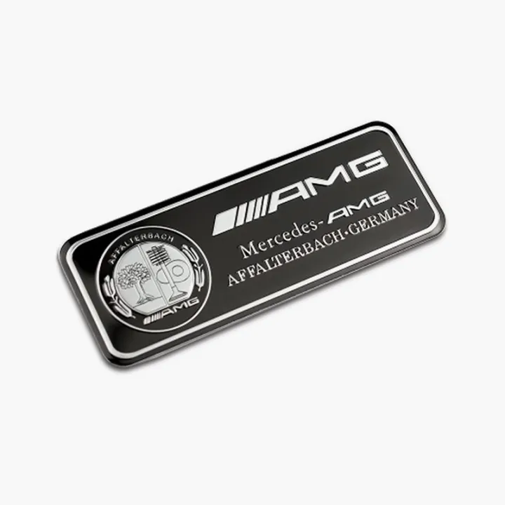 1 x Aluminum Apple Tree AMG Edition Logo Car Sticker Emblem Decal Badge ...