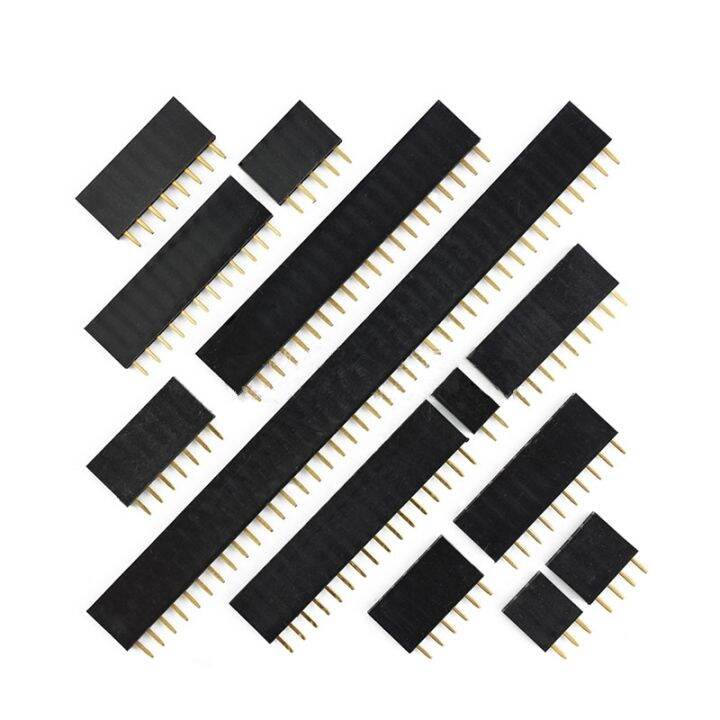 2.54mm Pitch Single Row Female 2 40P PCB socket Board Pin Header Connector Strip Pinheader 2/3/4 ...