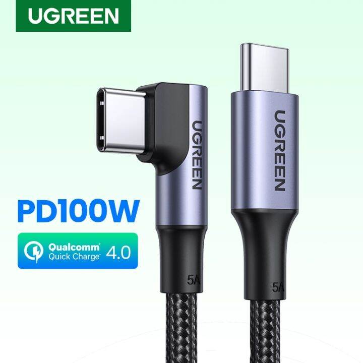 UGREEN 100W USB C To Type C Cable Games Angle PD Fast Charging Charger ...