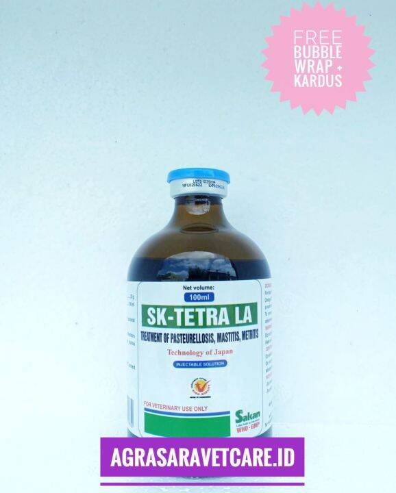 SAKAN SK- TETRA LA 100 ml- MIRIP OXYKEL MIRIP LIMOXIN LA LIKE VET-OXY ...