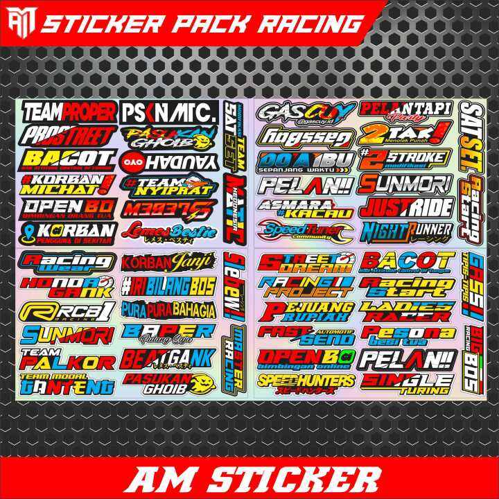 Sticker Pack Racing Stiker Motor harga perlembar | Lazada Indonesia