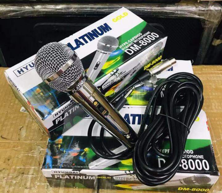 Hyundai Platinum Gold DM-8000 Dynamic Microphone | Lazada PH