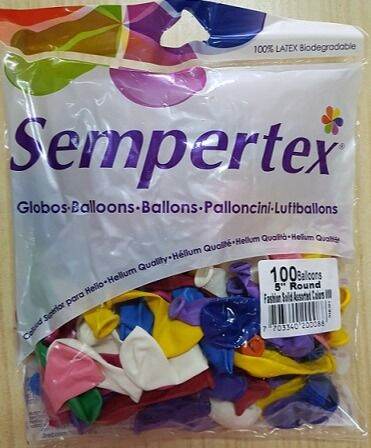 5" Balloon * Fashion Solid Balloon * Standard Color Balloon * Rubber ...